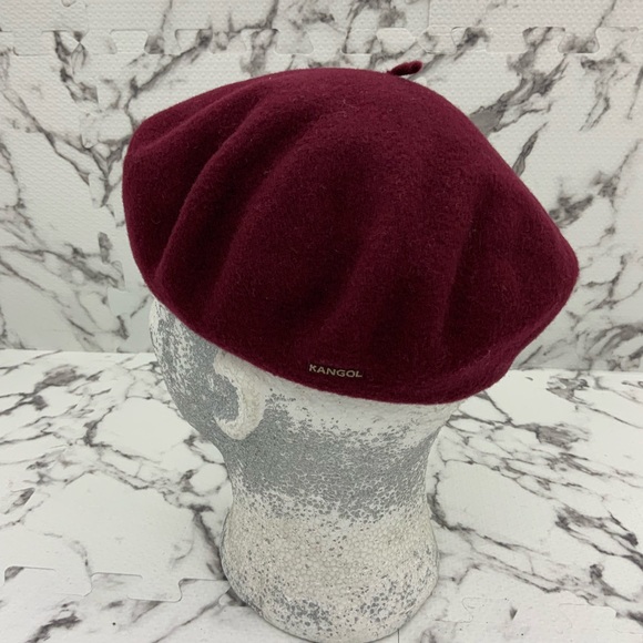Kangol | Accessories | Mens Kangol Burgundy Anglobasque Wool Beret Hat ...